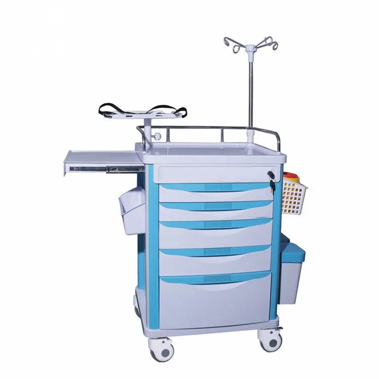 Medical Mobile Crash Drawer Trolley Patient Treatment Hospital ...