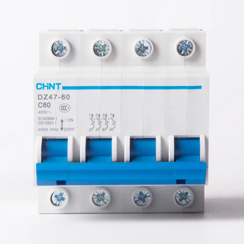 CHINT Professional Electrical Miniature Circuit Breakers Mcb Types Changeover Switch Breaker C ...
