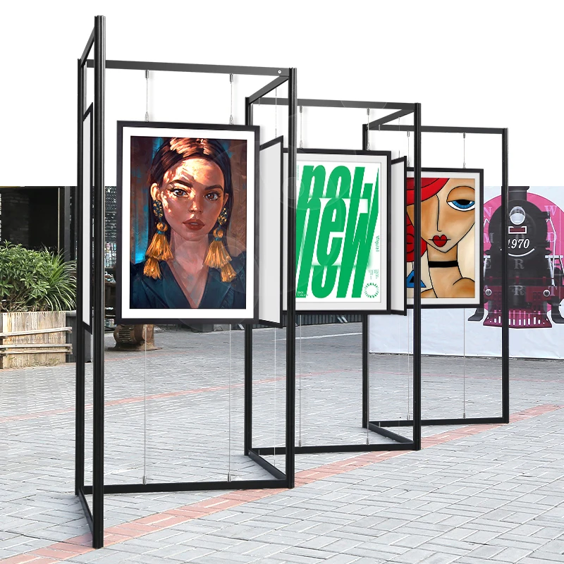 Modular Art Gallery Display Board - Movable Folding Partition