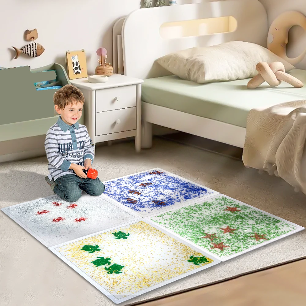 Sensory Toys for Autistic Children Aquarium Play Mat Stress Relief ...