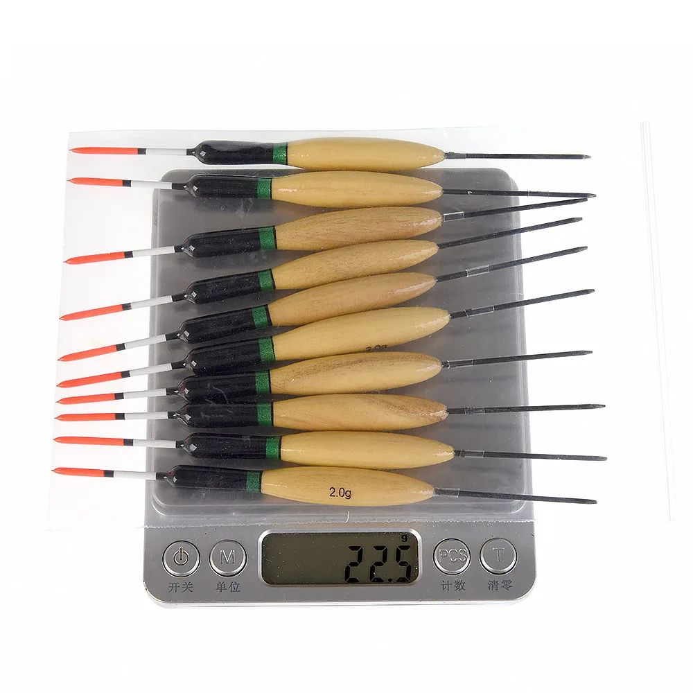 10 Pcs Fishing Paulownia Floats Fishing Buoy River Lake Vertical Buoy ...