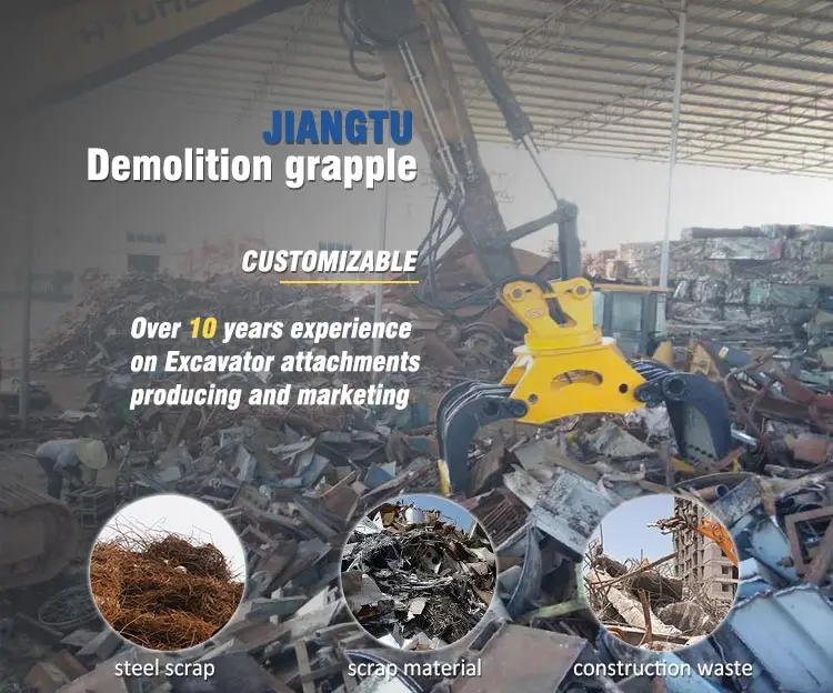 Demolition And Sorting Grapple Sorting Grab On Demolition Work - Buy ...
