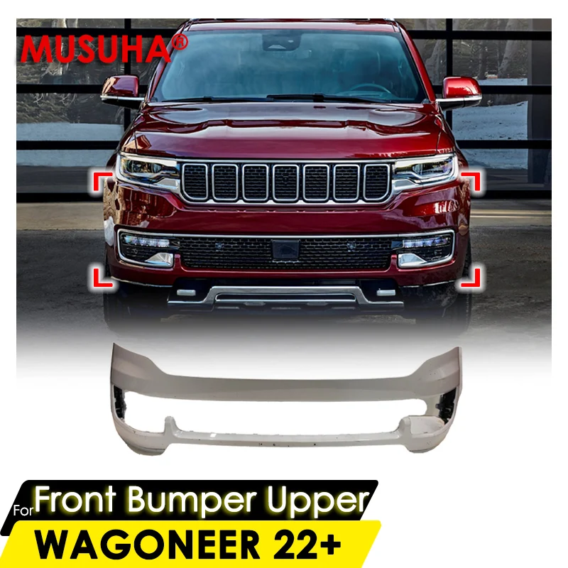 MUSUHA Front bumper For Jeep Wagoneer Front upper Bumper 2022 2023 ...