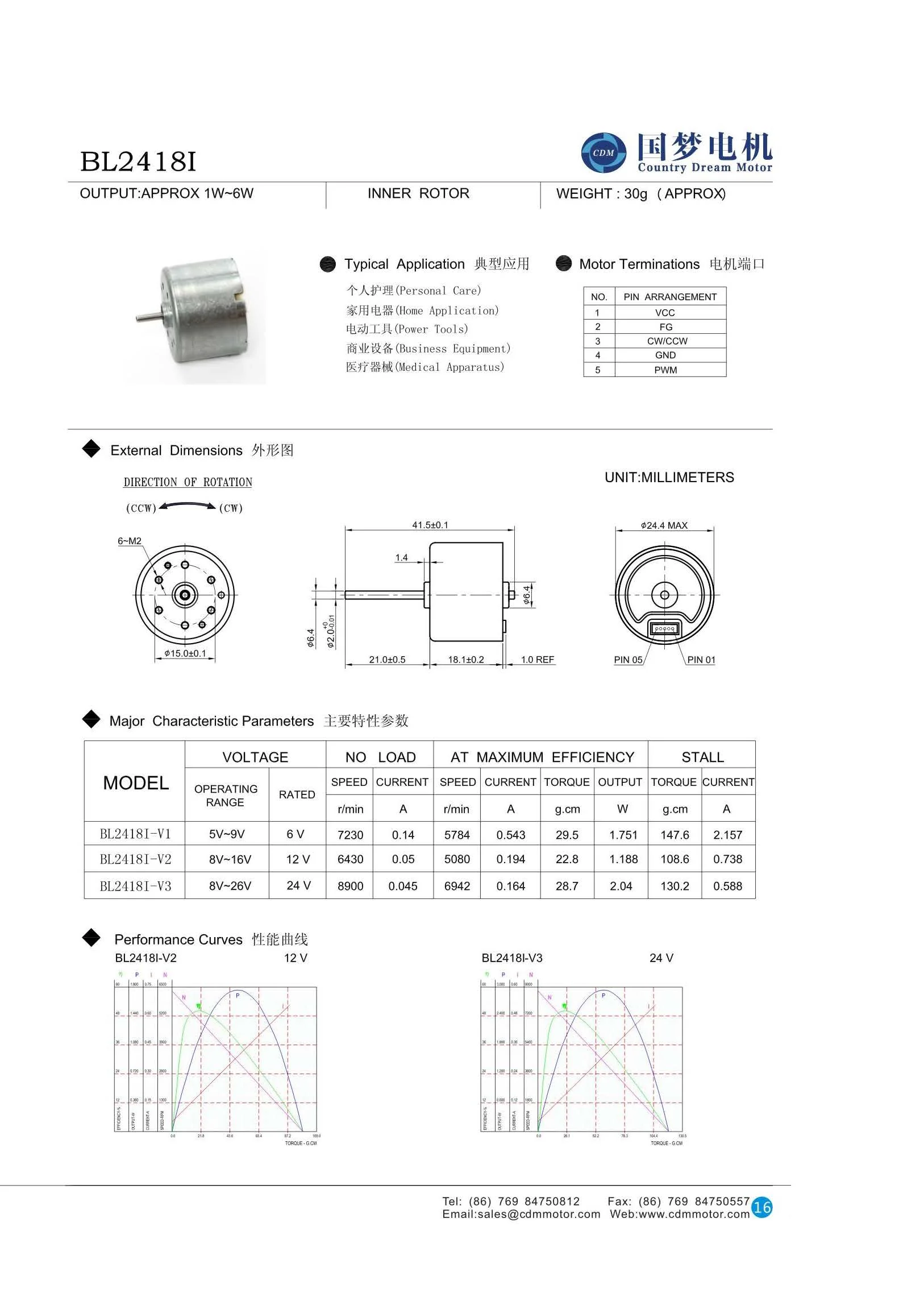 Bl2418 Trung Quốc Nhà Sản Xuất Rpm Cao 24 Volt Brushless Dc Motor Với ...