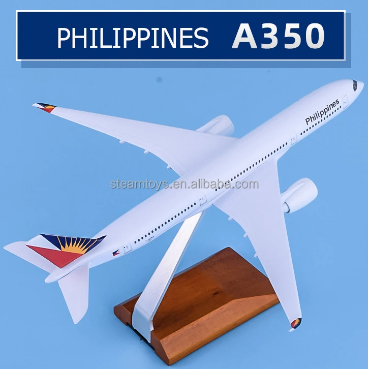30CM Alloy Metal Aircraft Model Philippines Airline A350 Airbus with ...