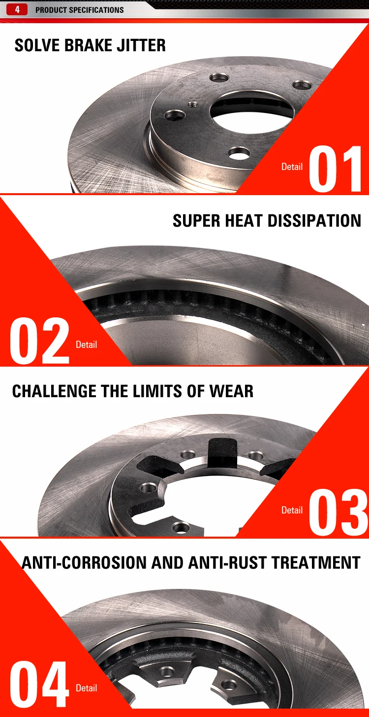 Kingsteel-piezas De Freno De Disco Hidráulico Delantero,Oem 43512-0k120 ...