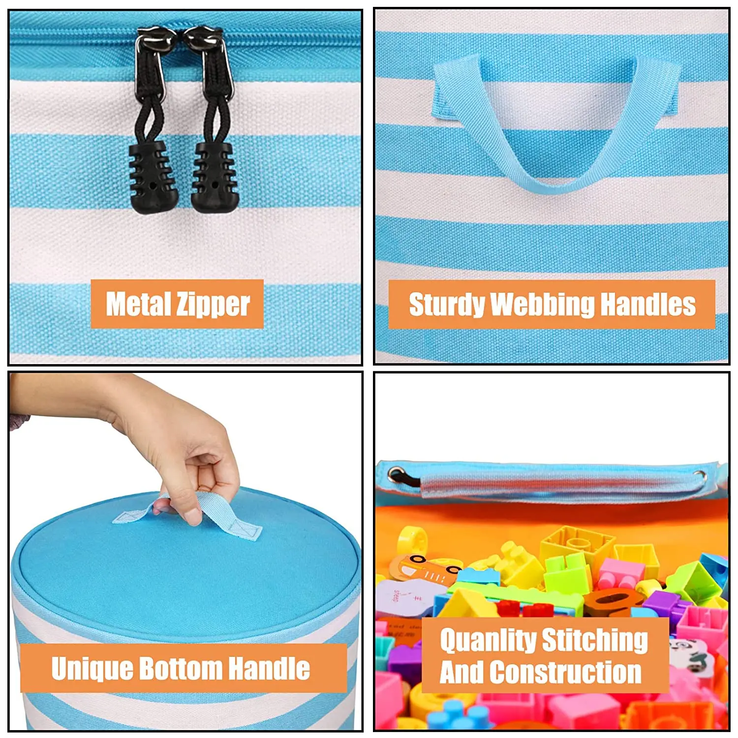 Folding Classroom Soft Toy Storage Organizer Bin Educational Mat Toy ...