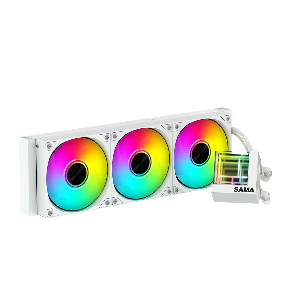 Sama New Design Hot Sales 240mm Liquid Cooler Temperature Display Water ...