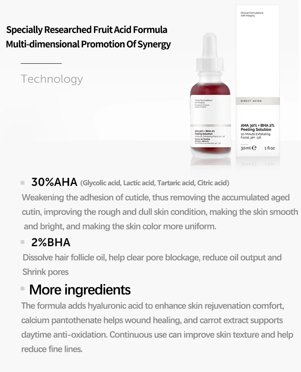 Niacinamide 10% Zinc 1% Hyaluronic Acid B5 Aha Peeling Buffet Lactic ...