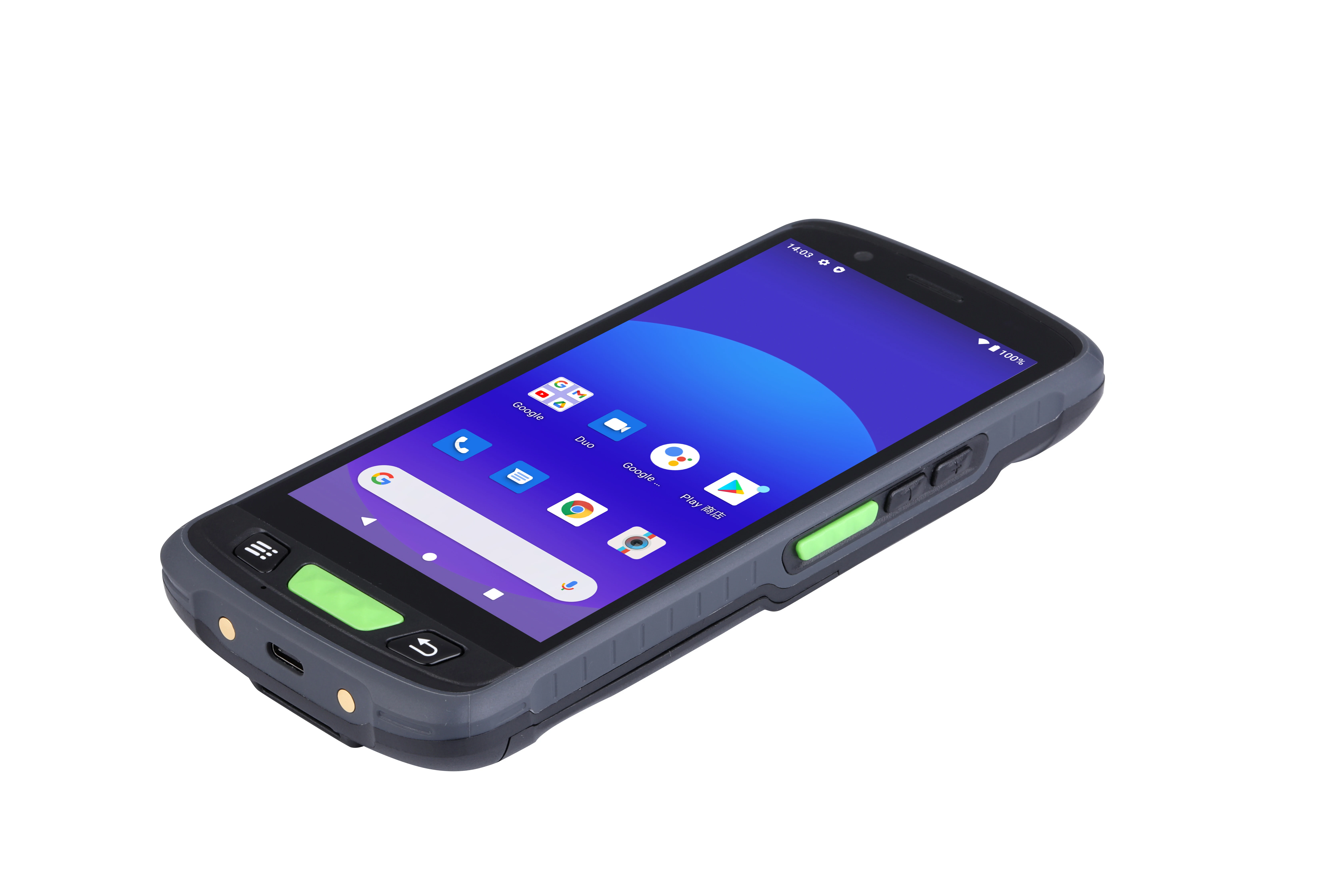 LF 13.56MHz HDX and FDX-B RFID Rugged Android 11 6000mAh 5.5" Portable ...