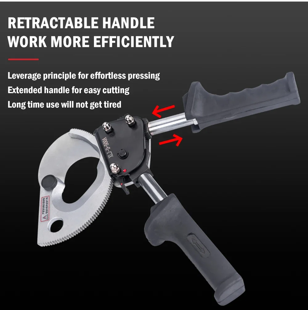DOOROOM Handheld Ratcheting Cable Cutting Tool Heavy Duty Wire Cutter ...