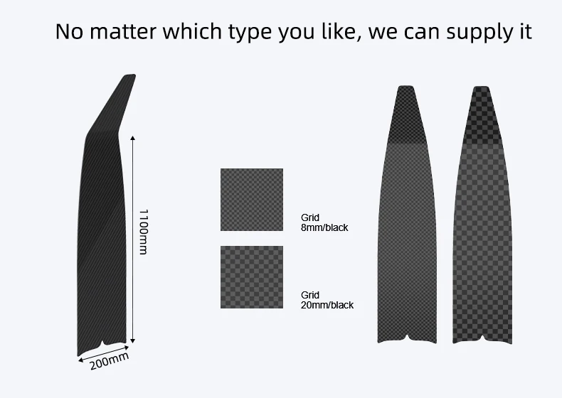 Spearfishing Foot Pockets Carbon Fiber And Glass Fiber Long Diving ...