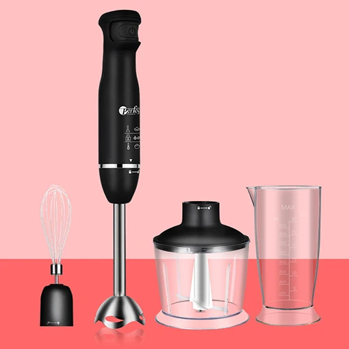 Home Electric Hand Blender Mute Push Button Variable Speed Controls ...