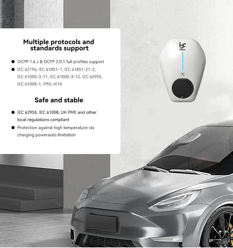 Smart App Ev Charger Wallbox Charging Unit Type 2 T2 -rapid Ev Wallbox ...