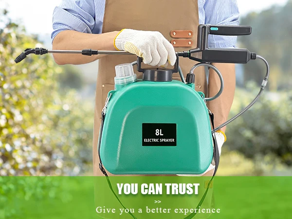 8l Electric Weed Lawn Sprayer Cordless Battery Electric 8l Water Bottle ...
