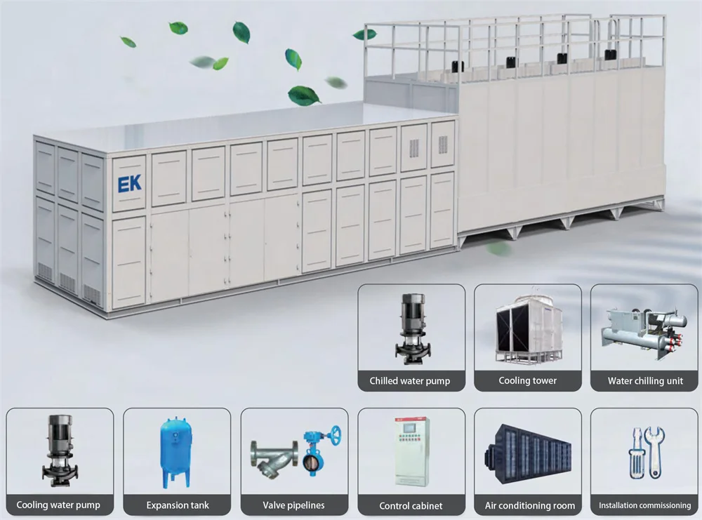 257.5kw~2106kw Industrial Evaporative Cooled Hvac Screw Water Chiller ...