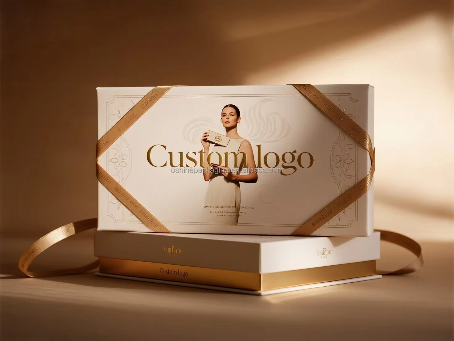 Embossed Special Craft Packaging Box - Golden Sliver Hot Stamping