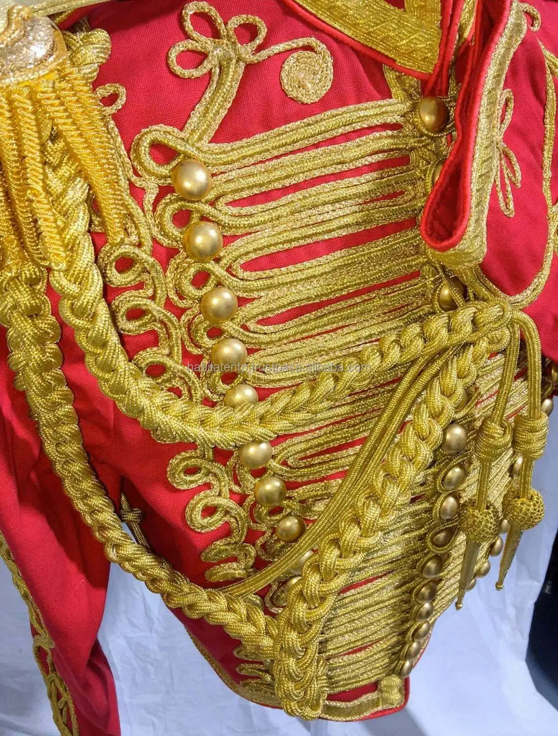 Napoleon Jackets - Custom Men's General Hussar Red Coat