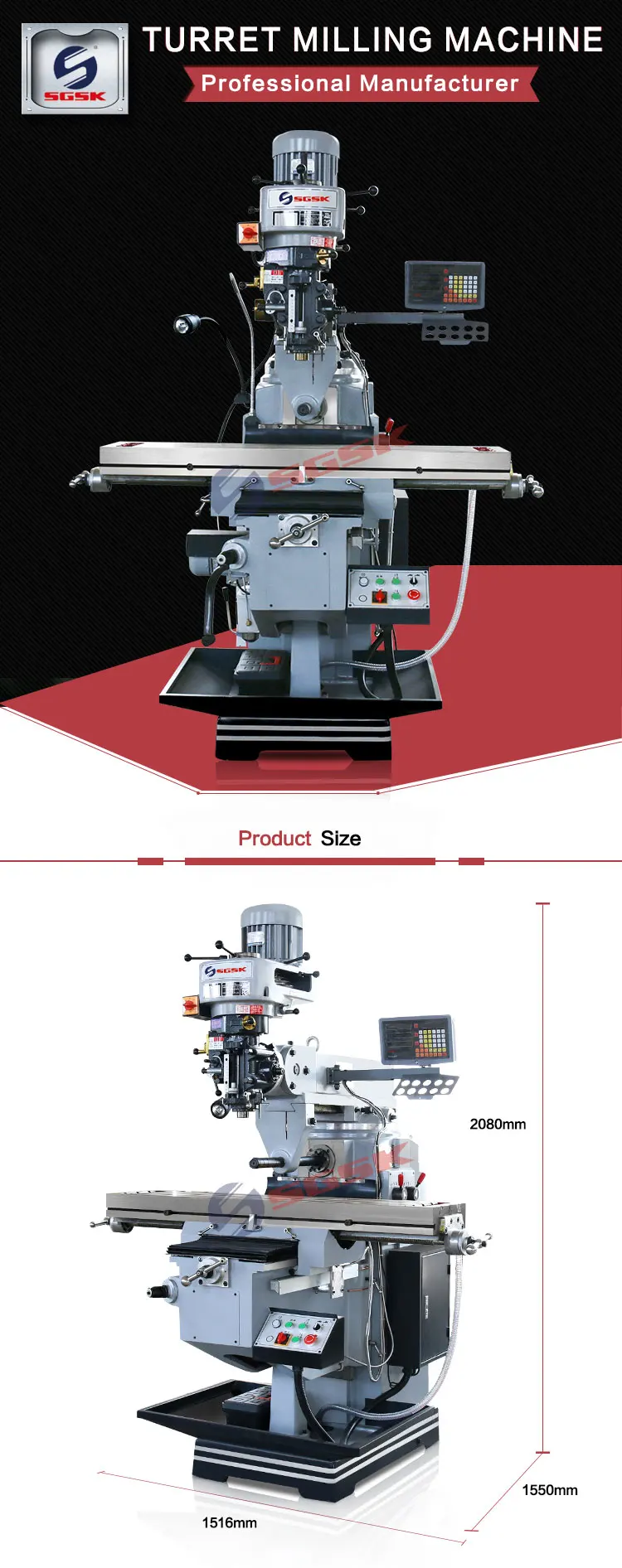 Metal Milling Machines Small Milling Machine Fresadora 4hw 5hw China ...