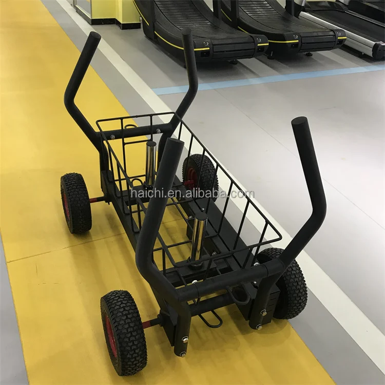 Fitness Power Training Sled Tank Commercial Sled Plate Cart With Wheels ...