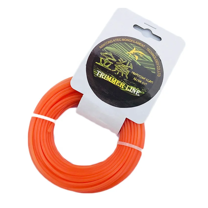 Heavy Duty Nylon Square Trimmer Strimmer Line 2.4mm X 100m Brushcutter Orange Red Color| Alibaba.com