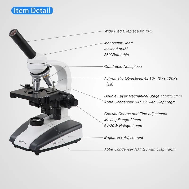 Zhanjing Xsp-136a Professional Optical Microscope Student Science ...