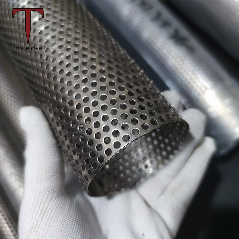 Tanium Customizable Perforated Pipe Titanium Mesh Screen Filter ...