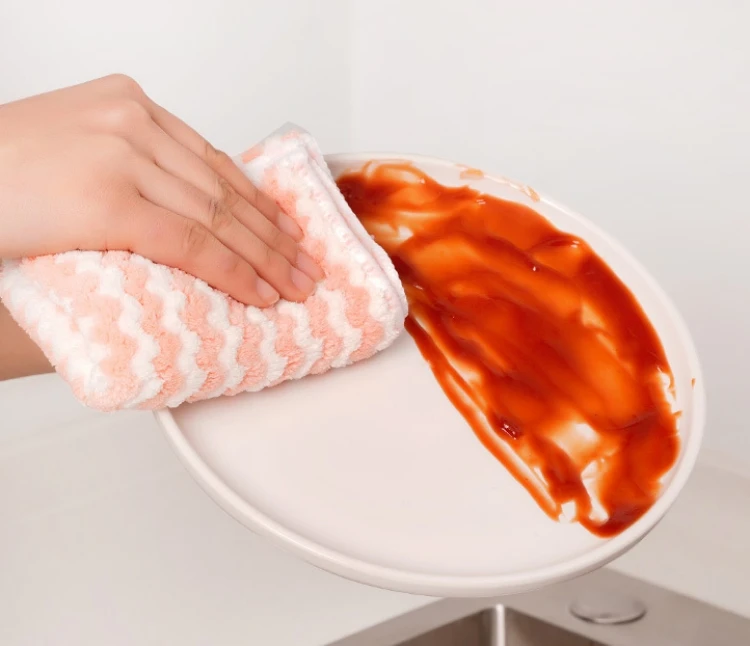 Microfiber Dishcloth for Kitchen Modern Style Glass Cleaning Cloth with ...