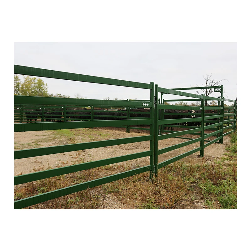 Galvanized Metal Sheep Yard Fence 6 Bar Oval Pipes Livestock Fence ...