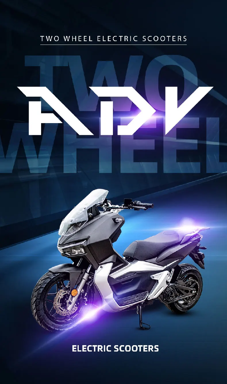 High-Speed Racing Electric Motorcycle for Adults ADV High-Power 5000W ...