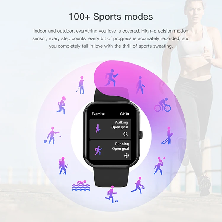 Custom Nfc Android 7in1 Fitness Smart Watch Waterproof Women Men Reloj ...