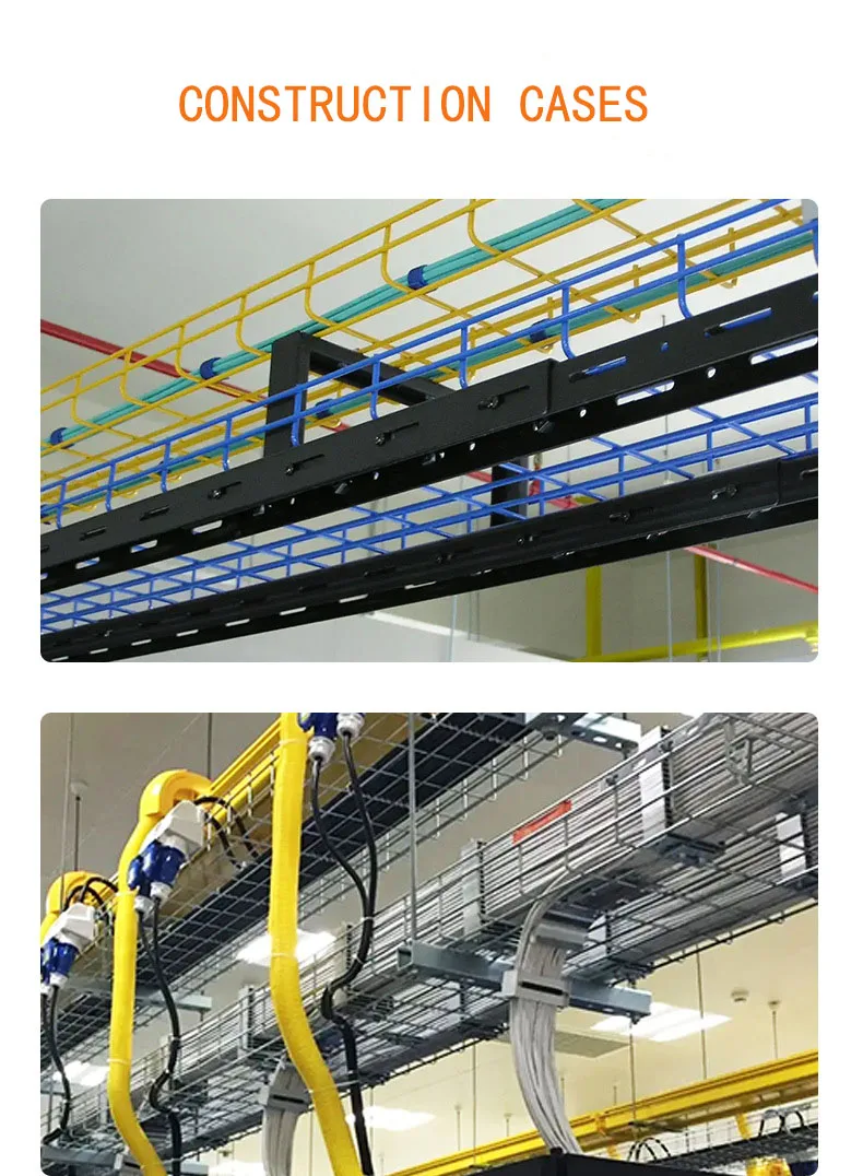 wire mesh cable tray double waterproof cabletray support support cables ...