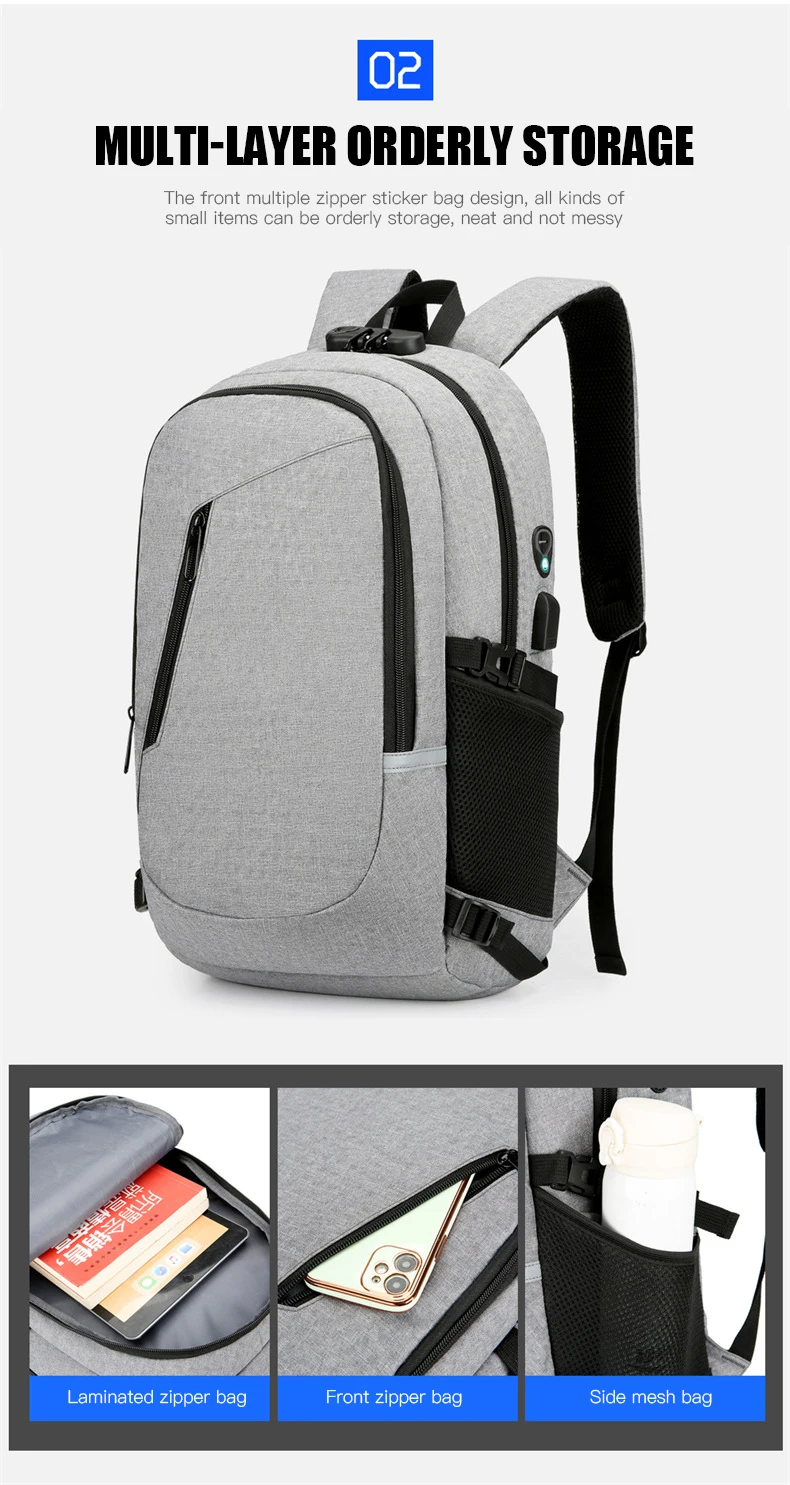 Factory Wholesale Men Large Capacity Backpack Business Large Capacity ...