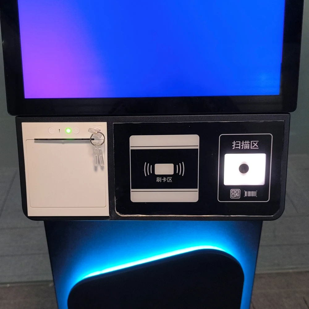 27 Inch Android Touch Screen Kiosk with QR Code & Printer