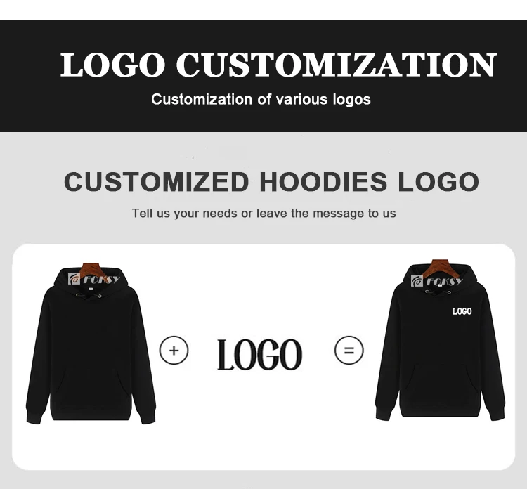 Men Custom Heavyweight Hoodies Logo Oversize Hoodies Unisex Customized ...