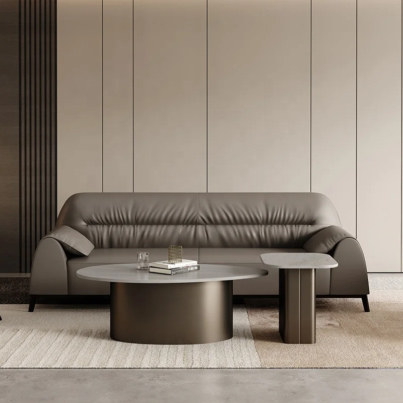 Modern Luxury Leather Office Sofa Set | Modular Sectional Furniture ...