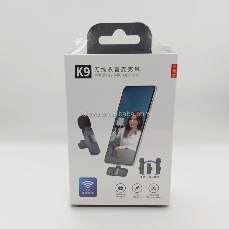 K9 Wireless Lavalier Microphone For Type-c Smartphones & Interviews