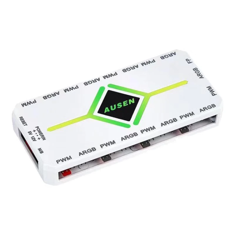 Computer Chassis Fan Argb Controller Pwm Temperature Control Hub 5v3 Needle Point Light