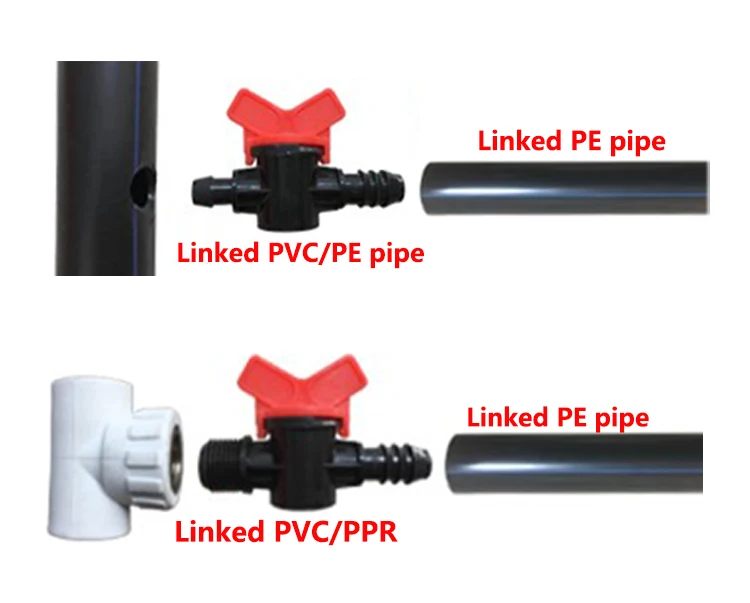 Offtake Valve Bypass Barb Micro Pp Pom Drip Irrigation Valves ...