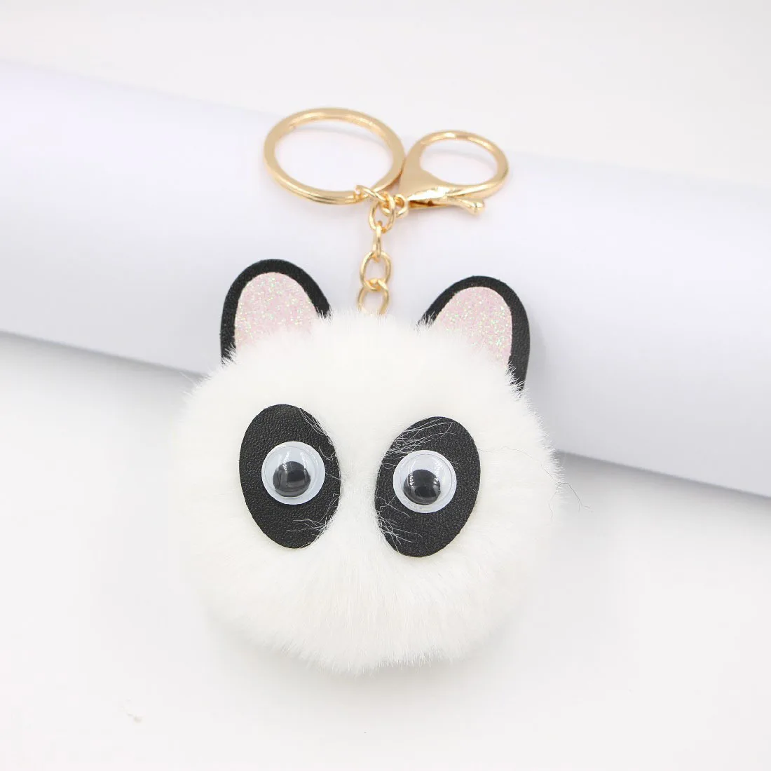 Keychains For Women Girls Plush Cartoon Animal Doll Key Ring Schoolbag ...
