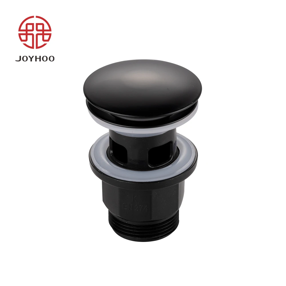 Matt Black Modern Big Cap Basin Drainers Sleeve Factory R&D Plastic ...
