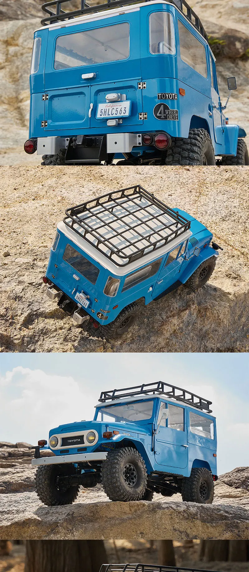 FMS Toyota Land Cruiser FJ40 1:10 Scale 4WD RC Crawler Truck - Perfect ...