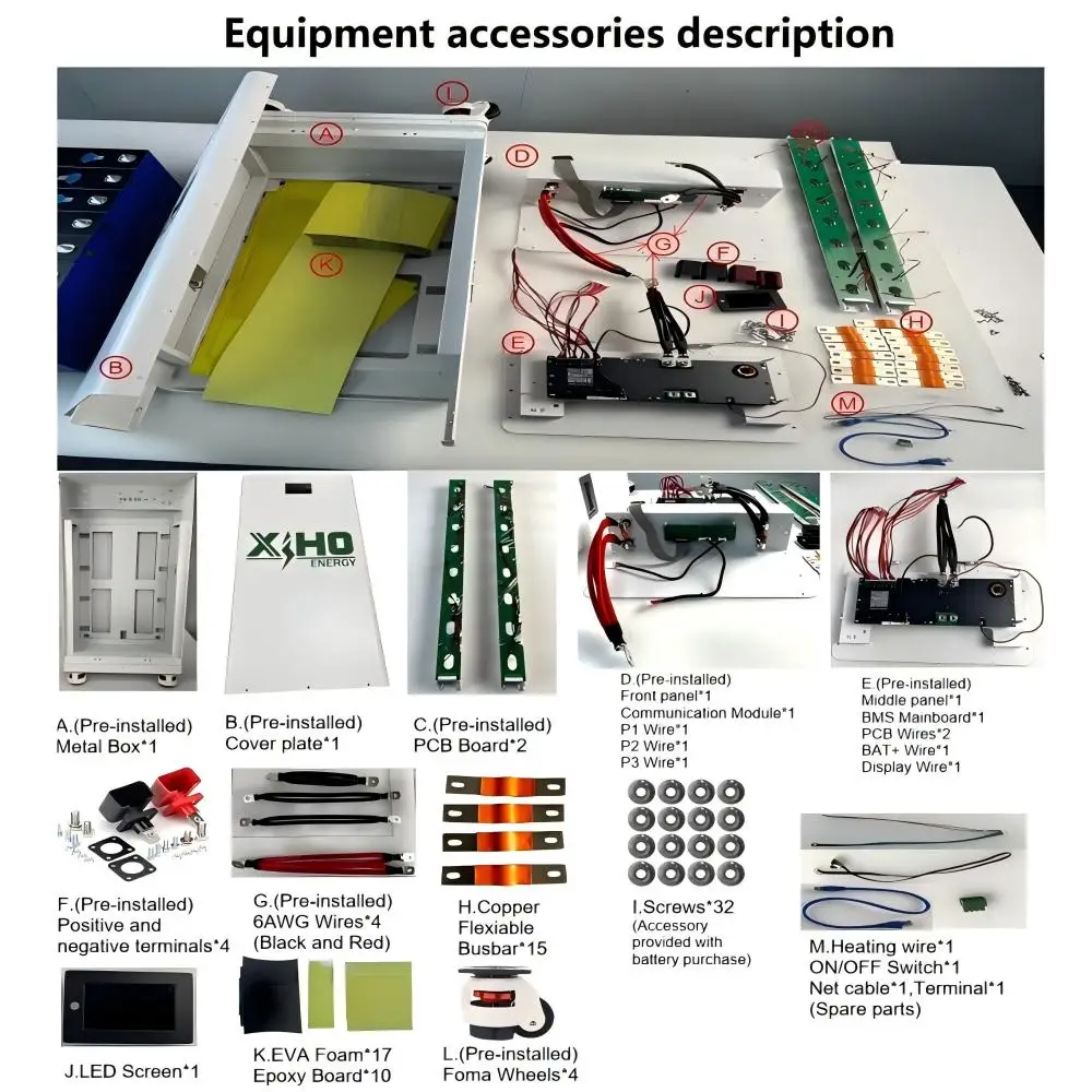 Starmax 51.2V 48V 280Ah 300Ah Standing Type 200A Lifepo4 Battery Cell ...