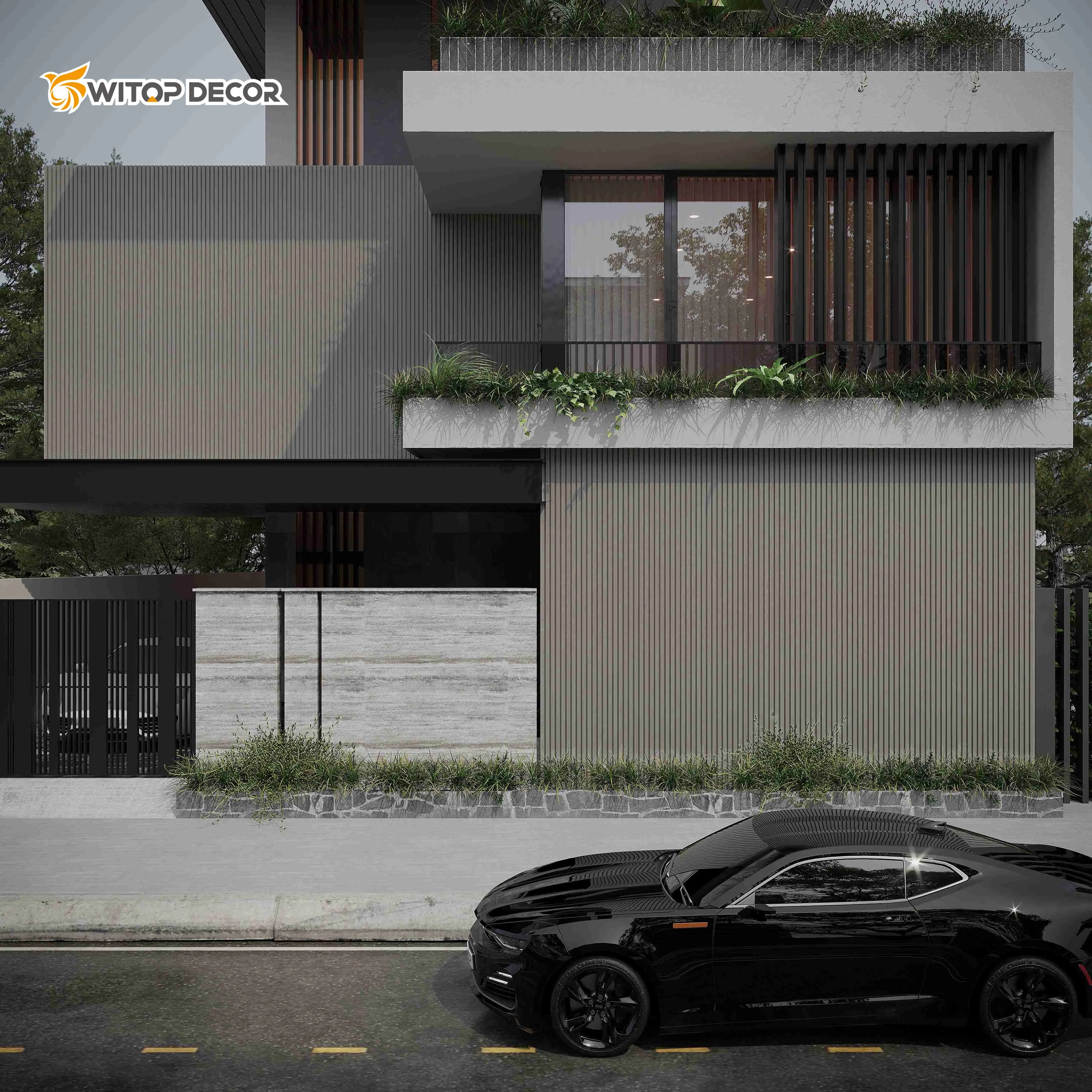 Exterior Cladding Siding Shipping Container Wood Houses Outdoor Wpc ...