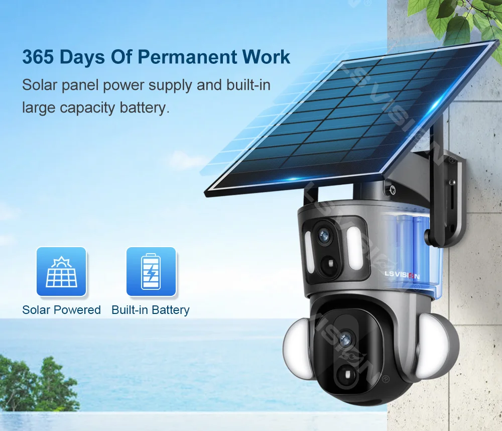 Vision Well Security Camera - 4G Wifi IP Solar CCTV