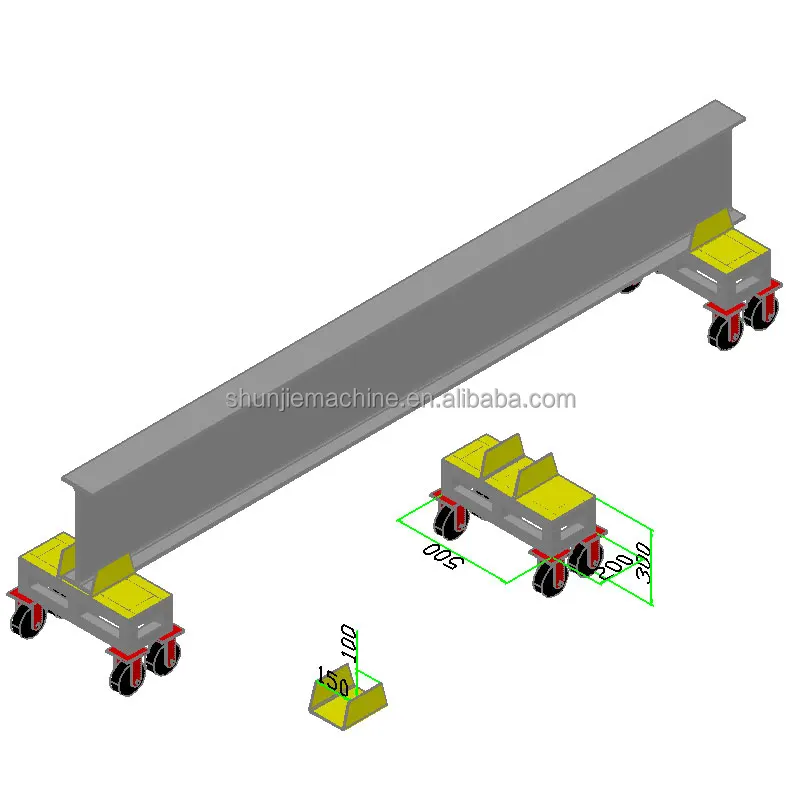 500kg Cargo Transport Trolley - Efficient Heavy Equipment Mover