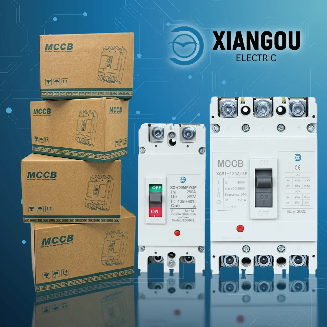 XIANGOU CM1 Series MCCB Easy Installation High Performance Circuit Breaker for Power ...