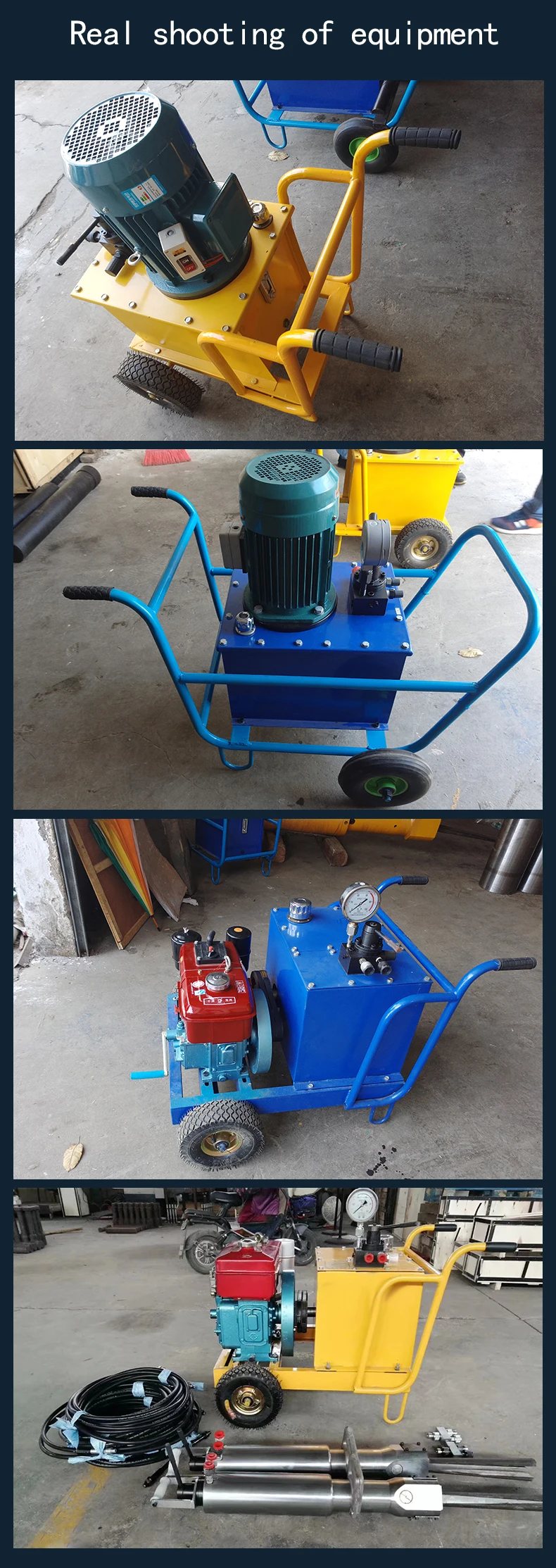 Factory Price Hydraulic Rock Splitting Splitter Stone Splitting Machine ...