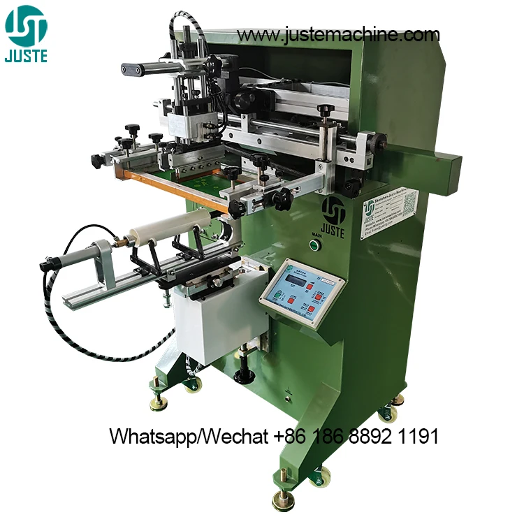 Glass Bottle Silk Screen Printer Cup Screen Printing Machine For Round ...