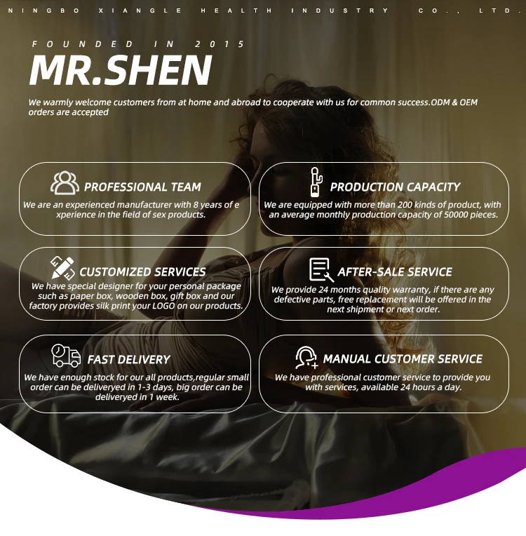 Mr.shen Realistic Silicone Dildo Waterproof Rechargeable 6-frequency G-spot Female Wand Massager ...